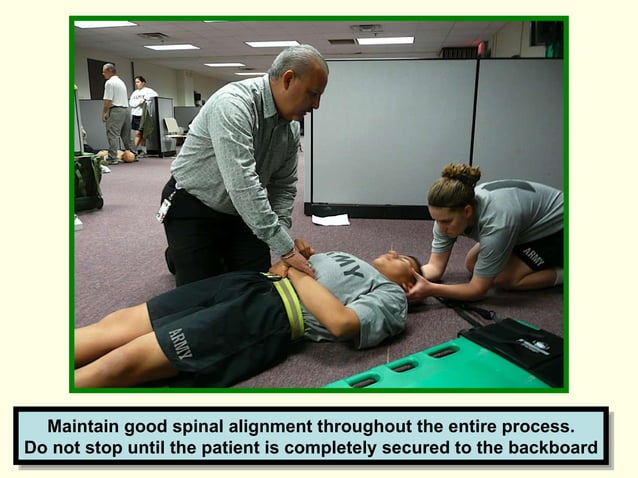 Spinal immobilization.ppt 2 | PPT | First Aid | Injuries