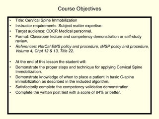 Spinal immobilization.ppt 2 | PPT