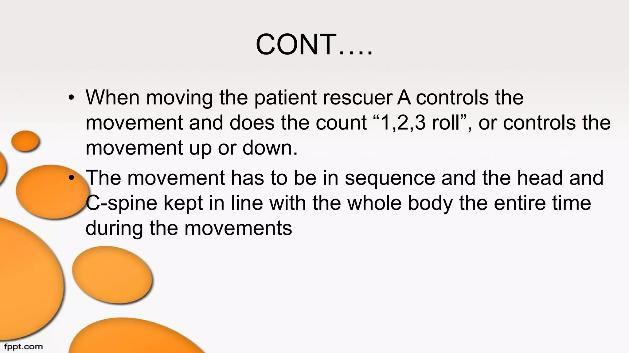 Spinal immobilization using long board micro teaching 2019 | PPTX