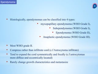INTRAMEDULLARY TUMOR OF SPINAL CORD | PPTX