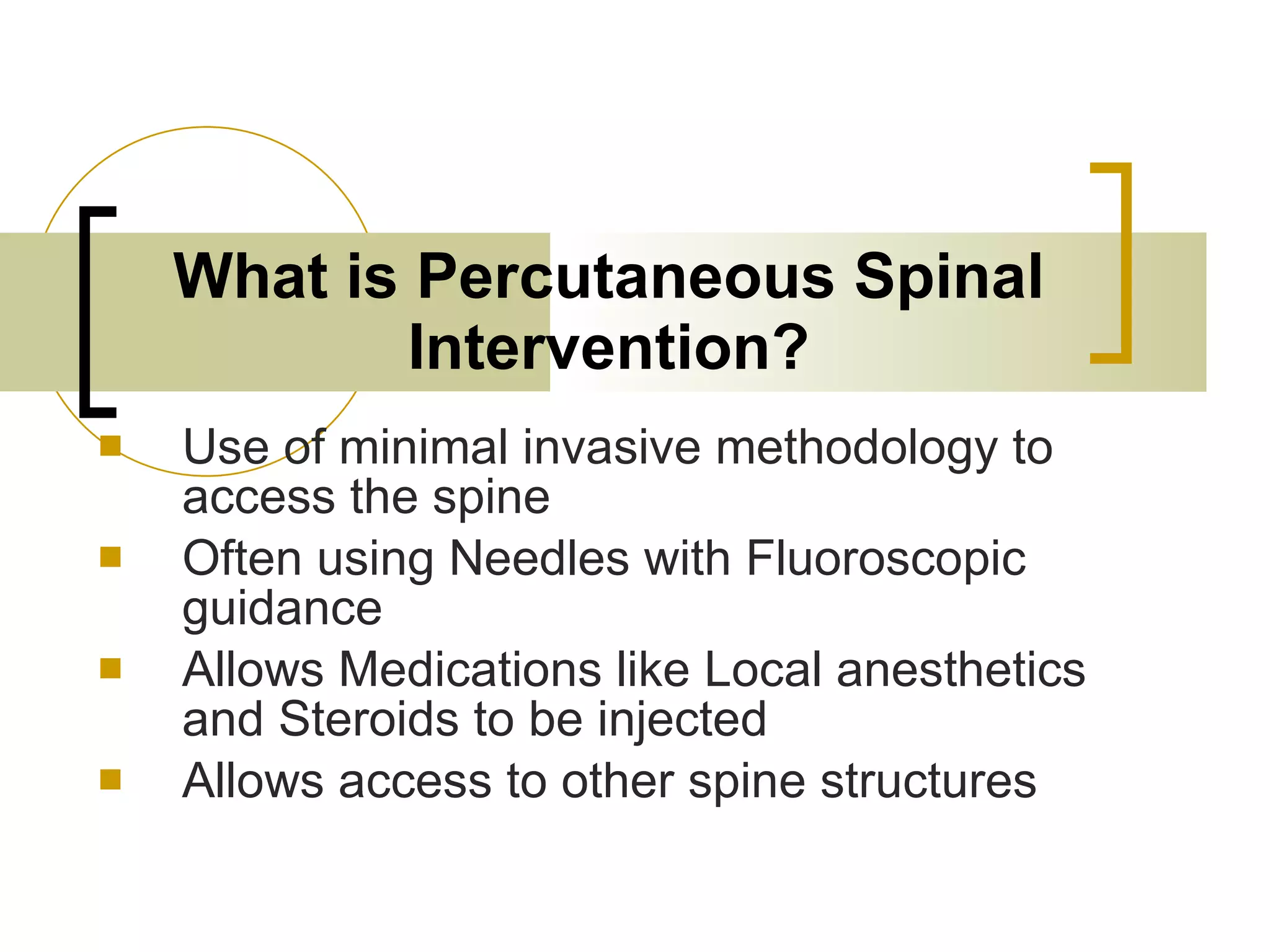 Spinal Injections | PPT