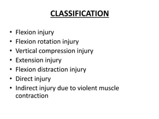 Spinal injuries | PPTX