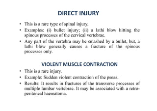 Spinal injuries (compiled by Dr Sanjib Kumar Das) | PDF