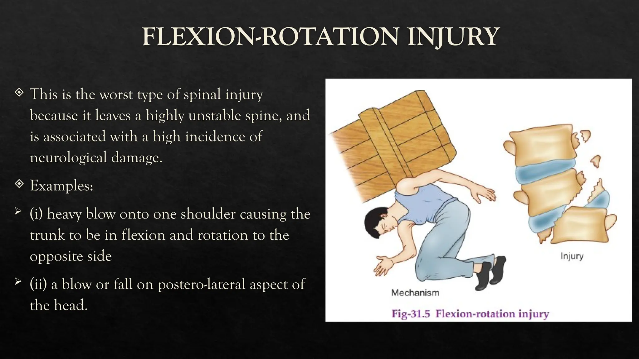SPINAL INJURIES. Thoracolumbar and Cervical | PPTX