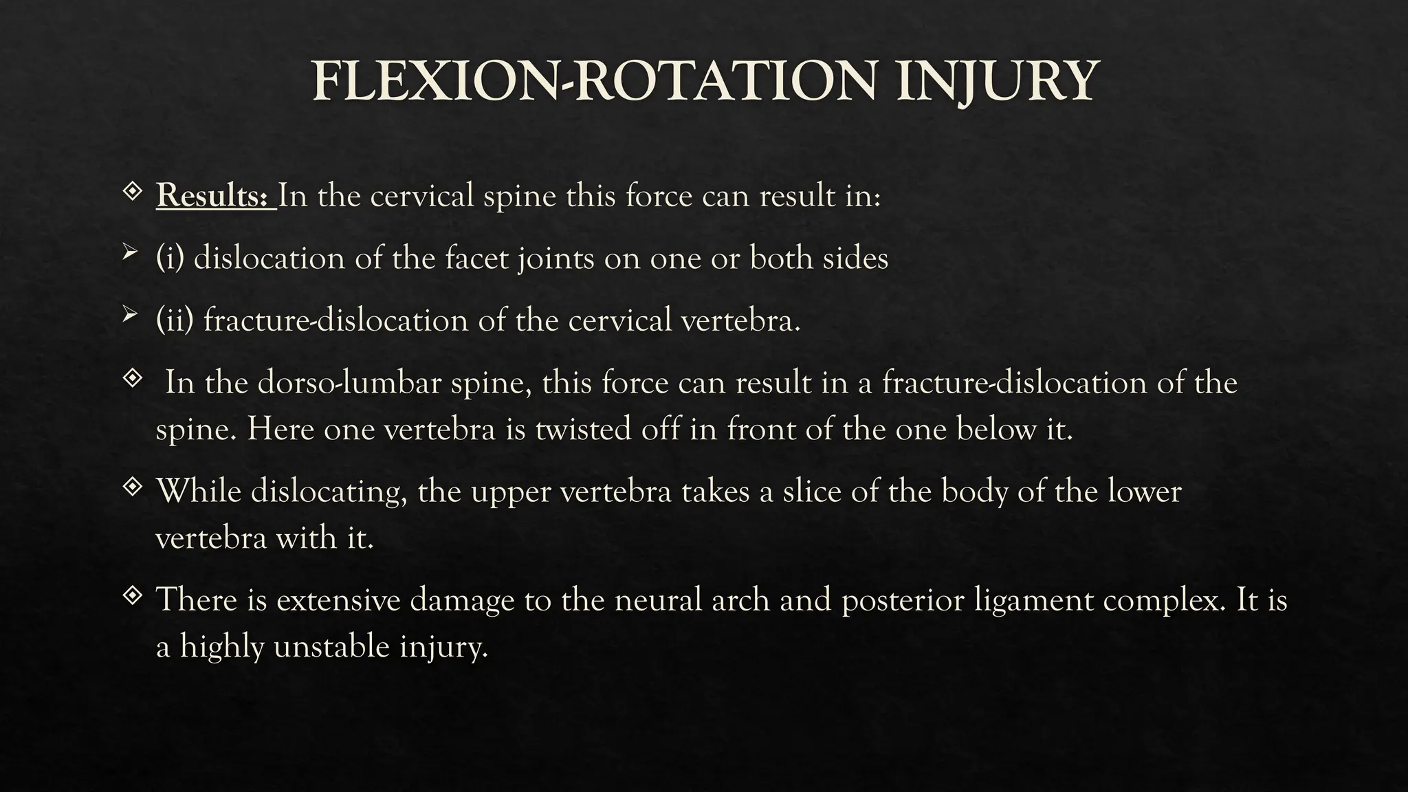 SPINAL INJURIES. Thoracolumbar and Cervical | PPTX