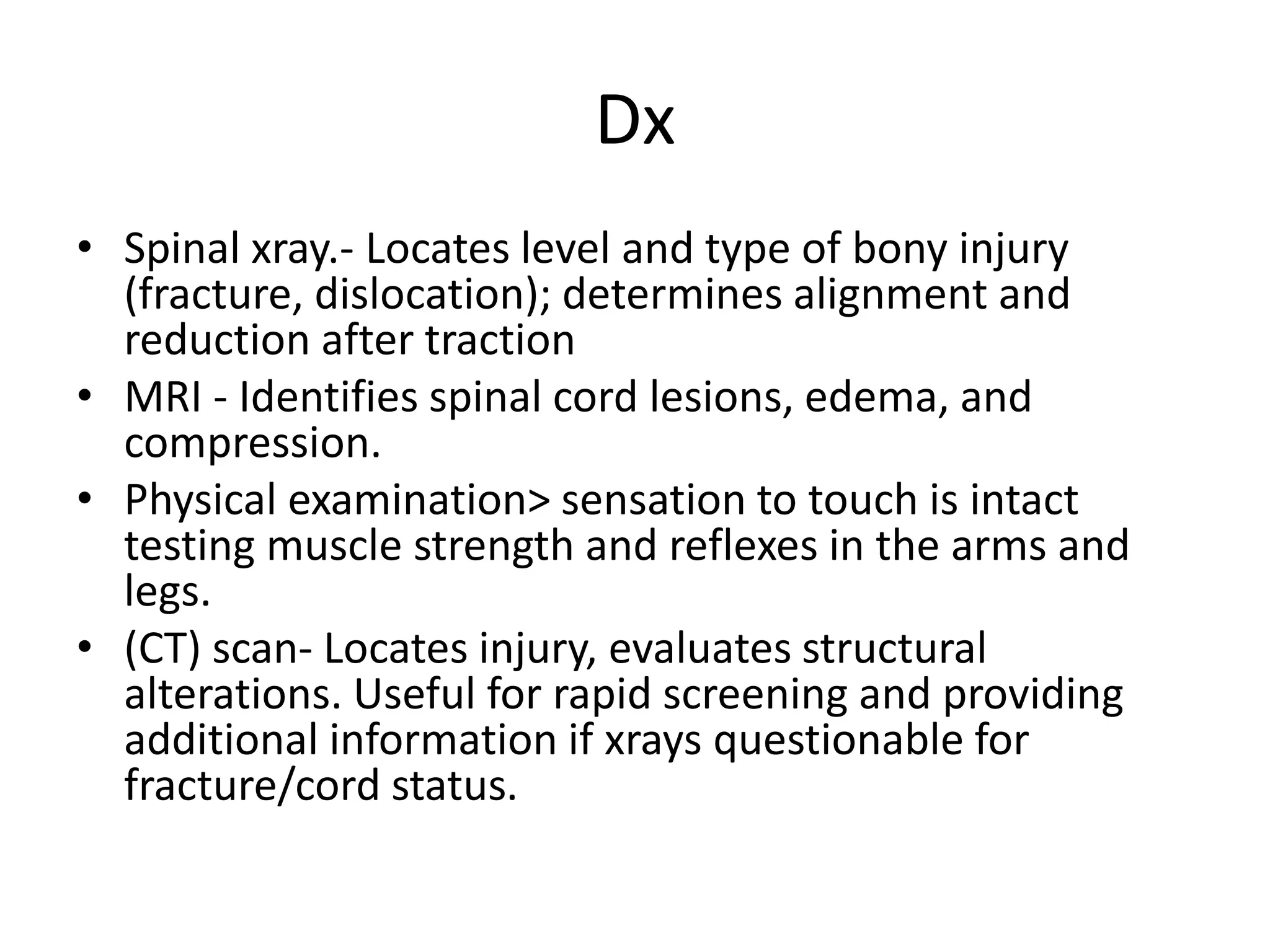 Spinal injury | PPTX