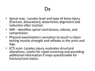 Spinal injury | PPTX