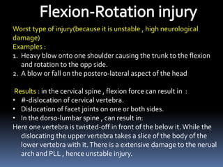 Spinal fractures (injury) | PPTX