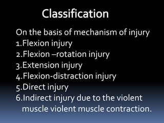 Spinal fractures (injury) | PPTX