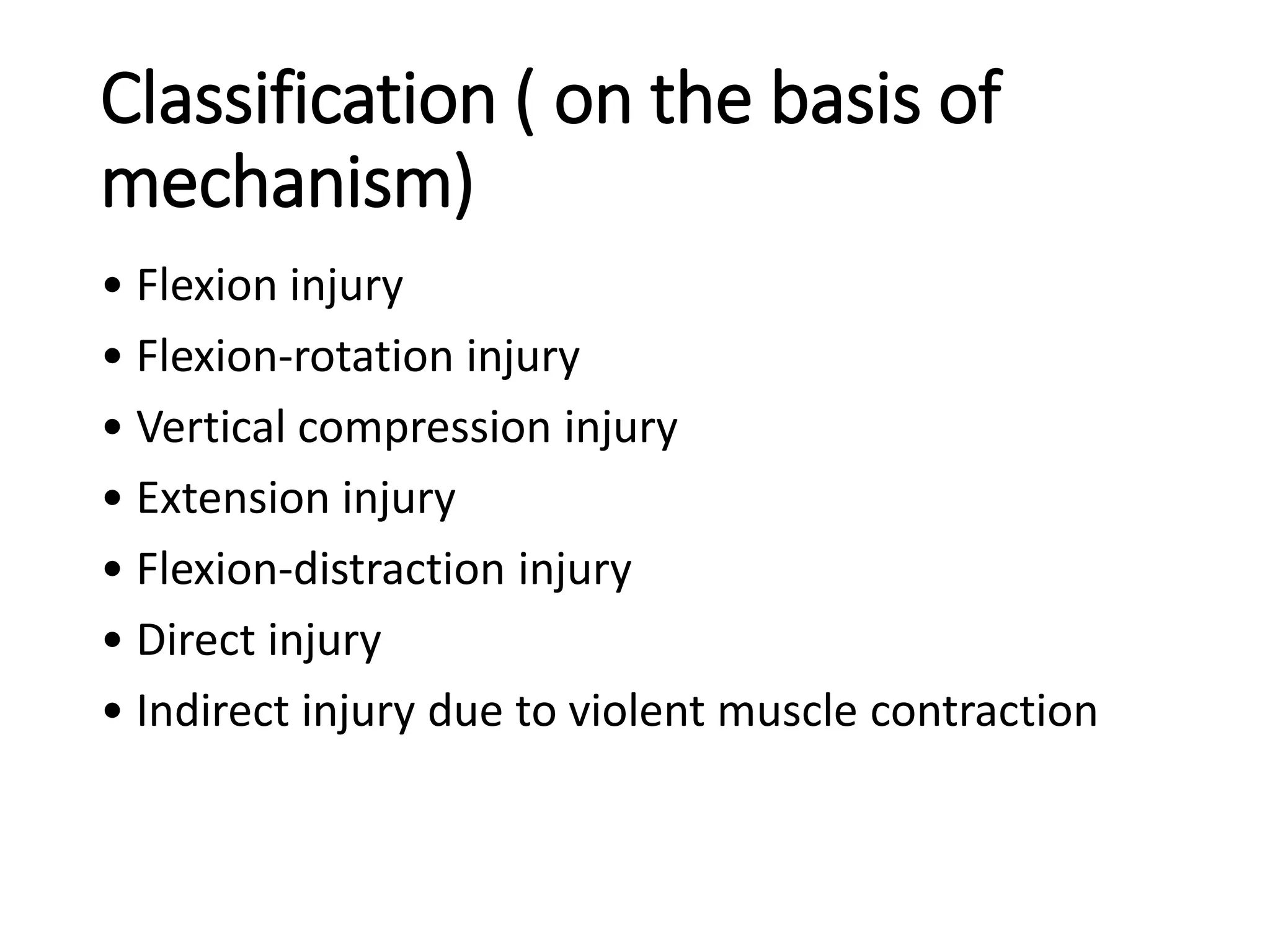 spinal injuries presentation orthopaedics | PPTX