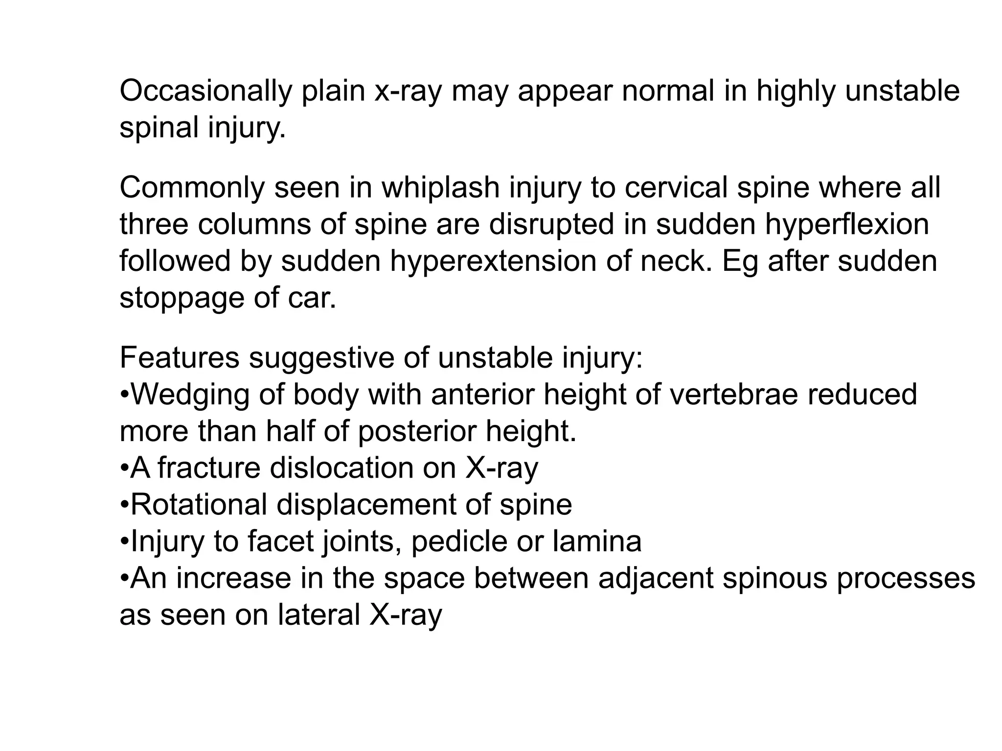 spinal injuries presentation orthopaedics | PPTX