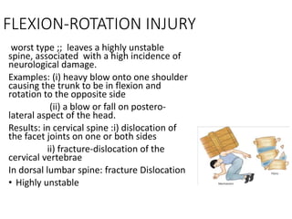 spinal injuries presentation orthopaedics | PPTX