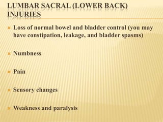Spinal injury ppt | PPTX