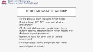 Management of Spinal Metastases | PPTX