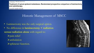 Spinal Metastases Scoring and Decision making | PPTX