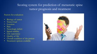 Spinal Metastases Scoring and Decision making | PPTX