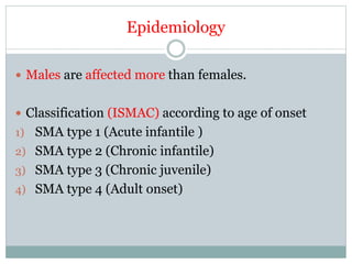 Spinal muscular atrophy | PPTX