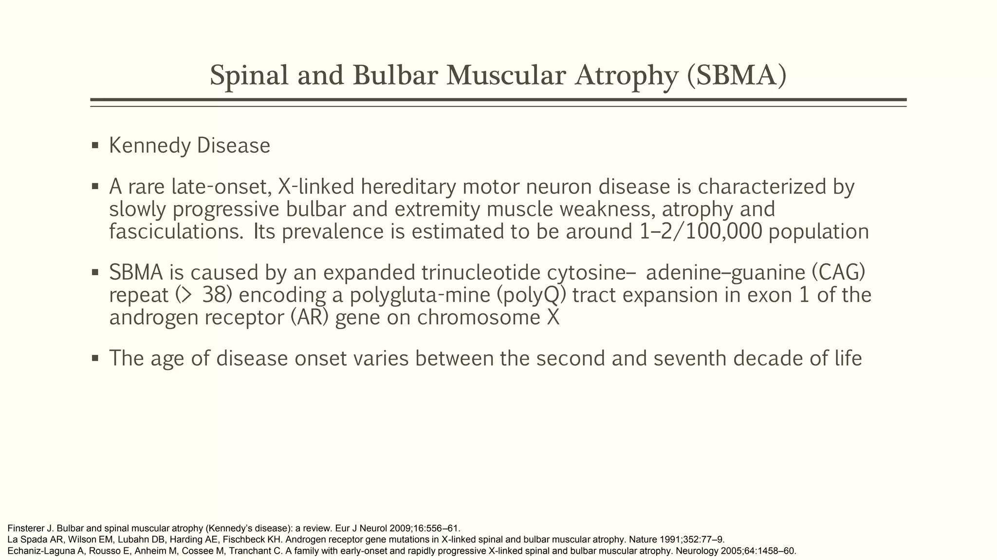 Adult-Onset Spinal Muscular Atrophy | PPTX
