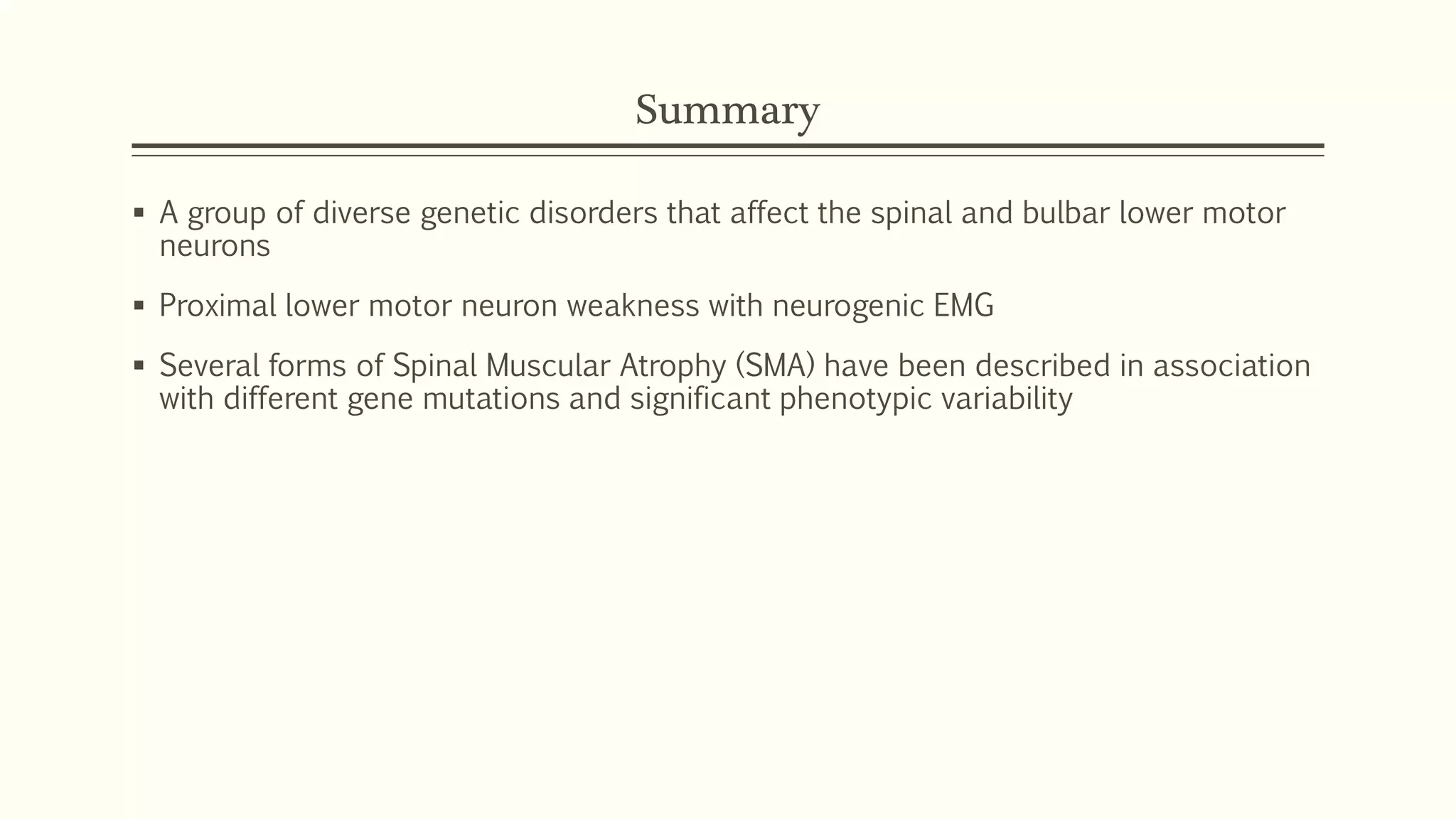 Adult-Onset Spinal Muscular Atrophy | PPTX