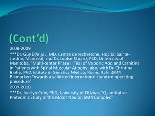 Spinal Muscular Atrophy Power Point | PPTX