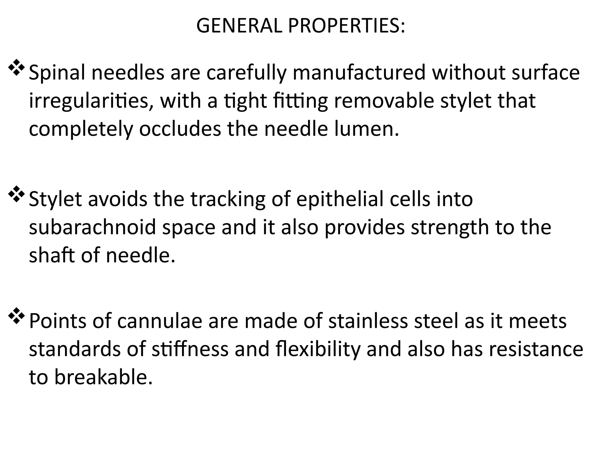 spinal needles and its types complications and uses | PPTX