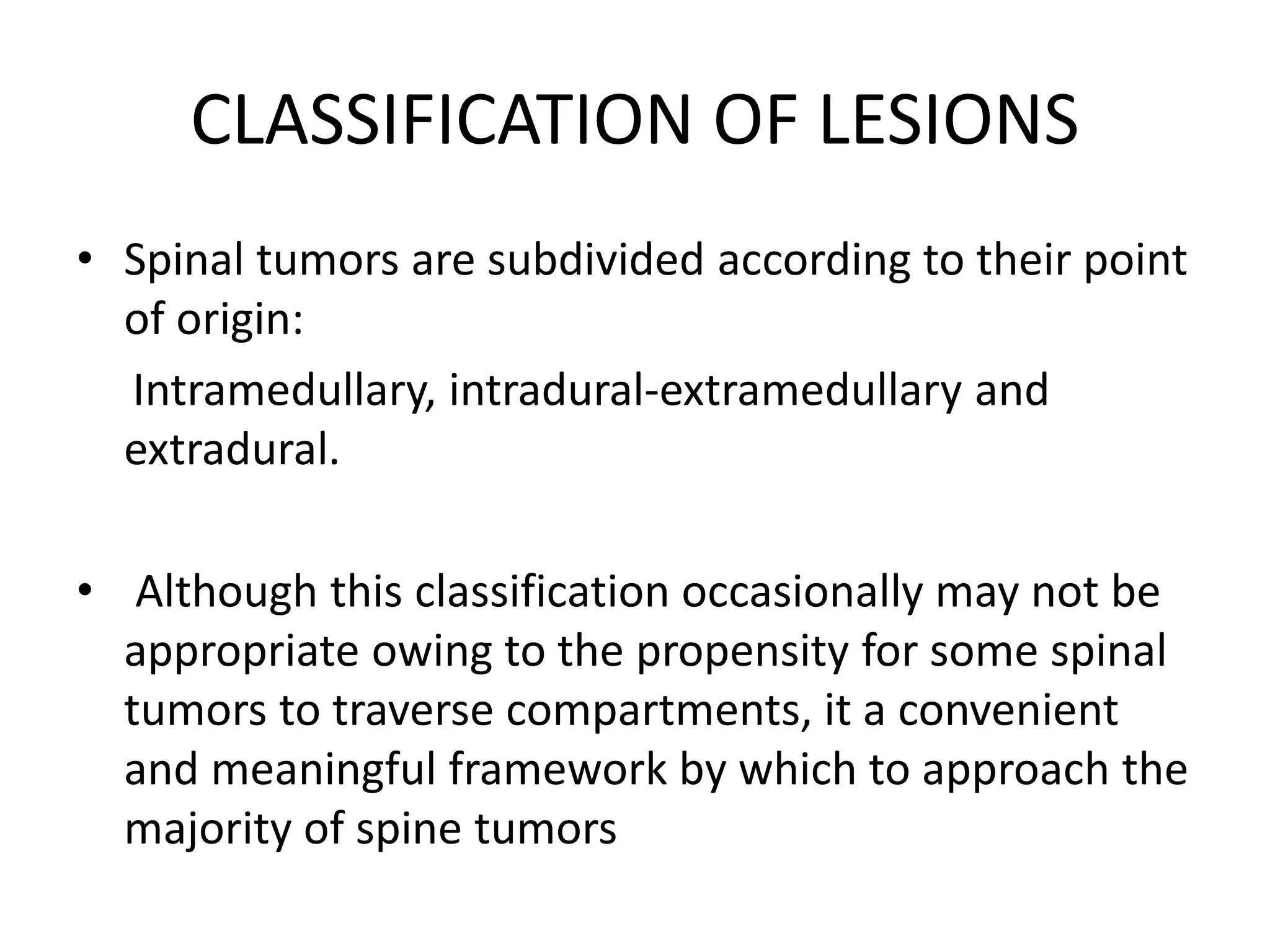 Spinal neoplasms | PPTX