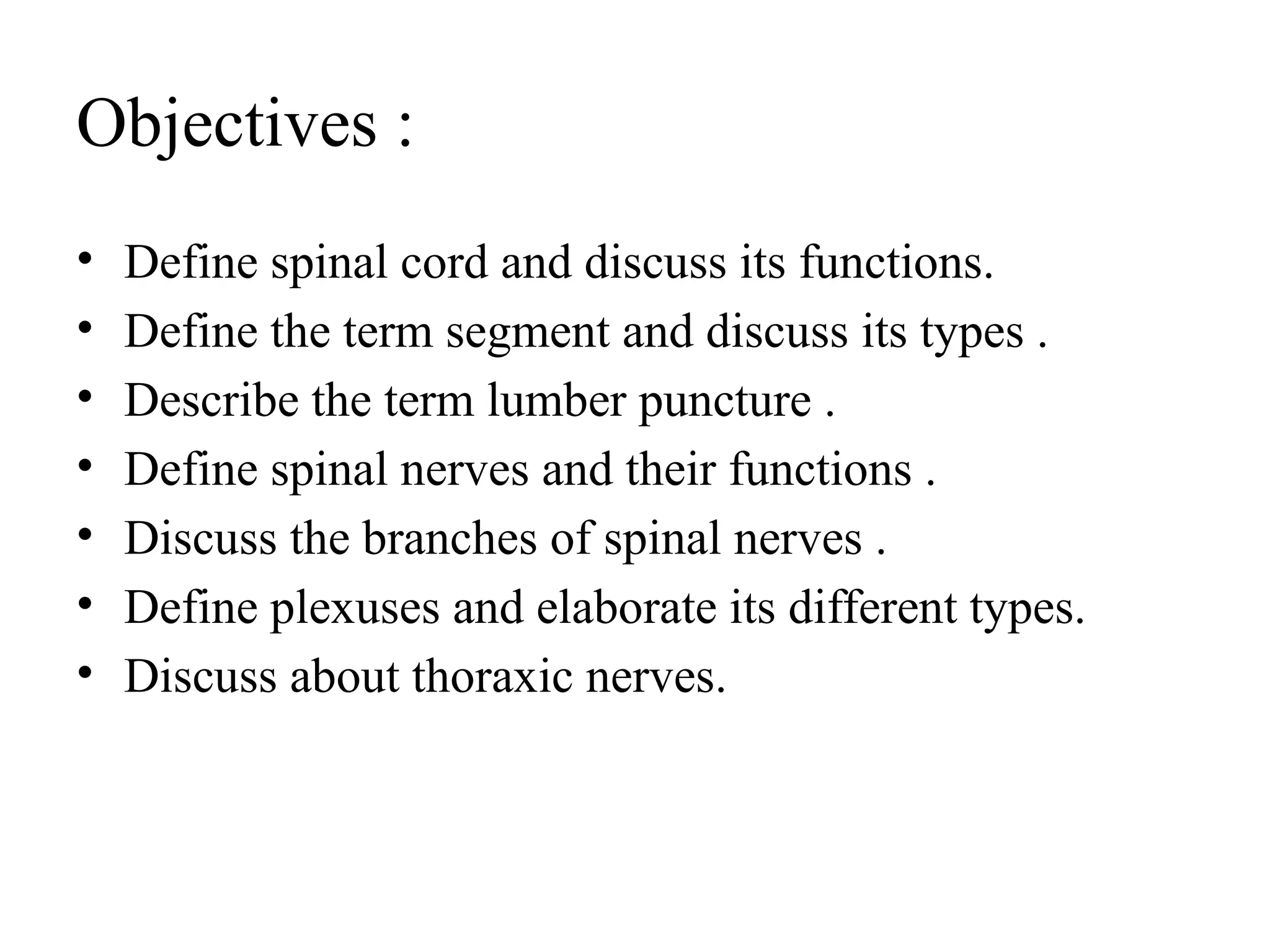 Spinal Nerves Presentation Anatomy and Physiology | PPTX