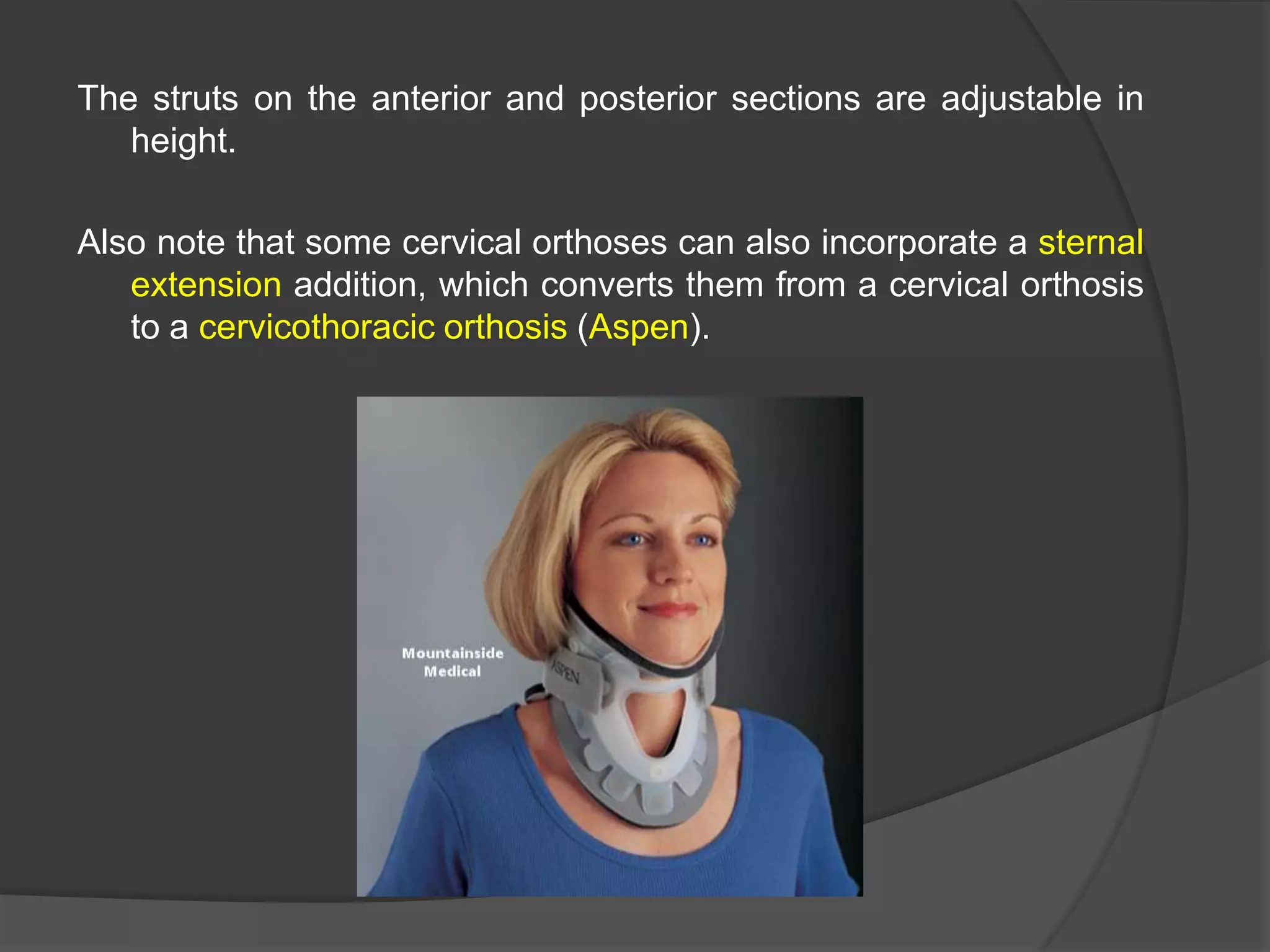 Spinal orthoses | PPTX
