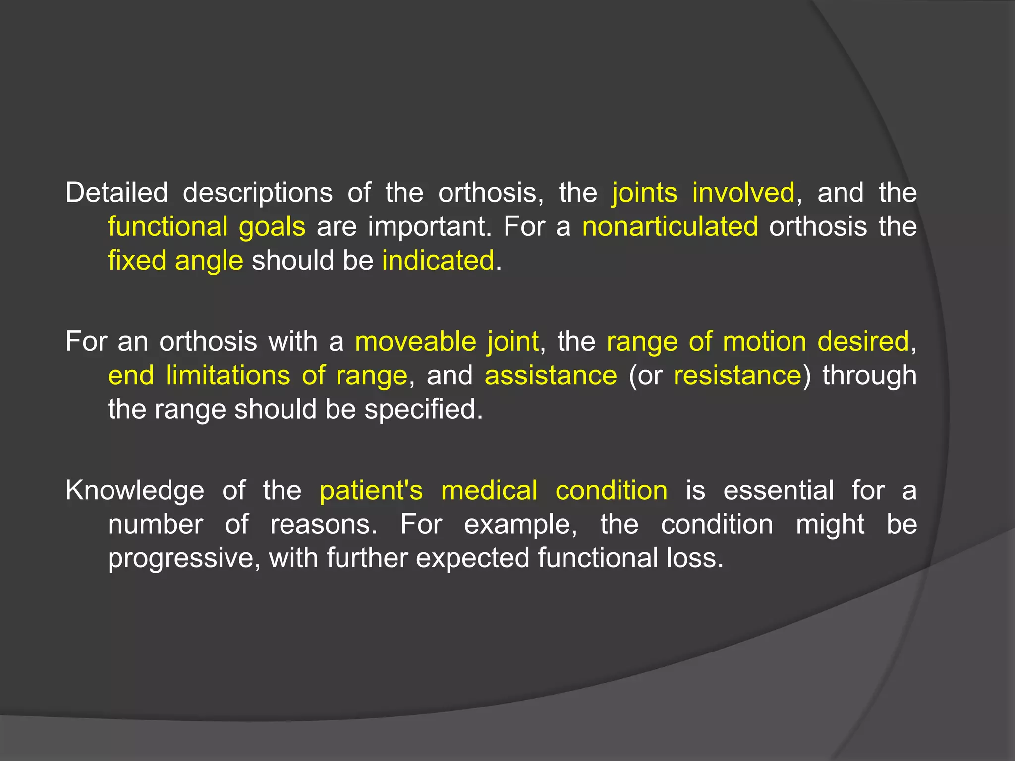 Spinal orthoses | PPTX
