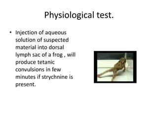 Spinal poisons | PPTX | Chemistry | Science