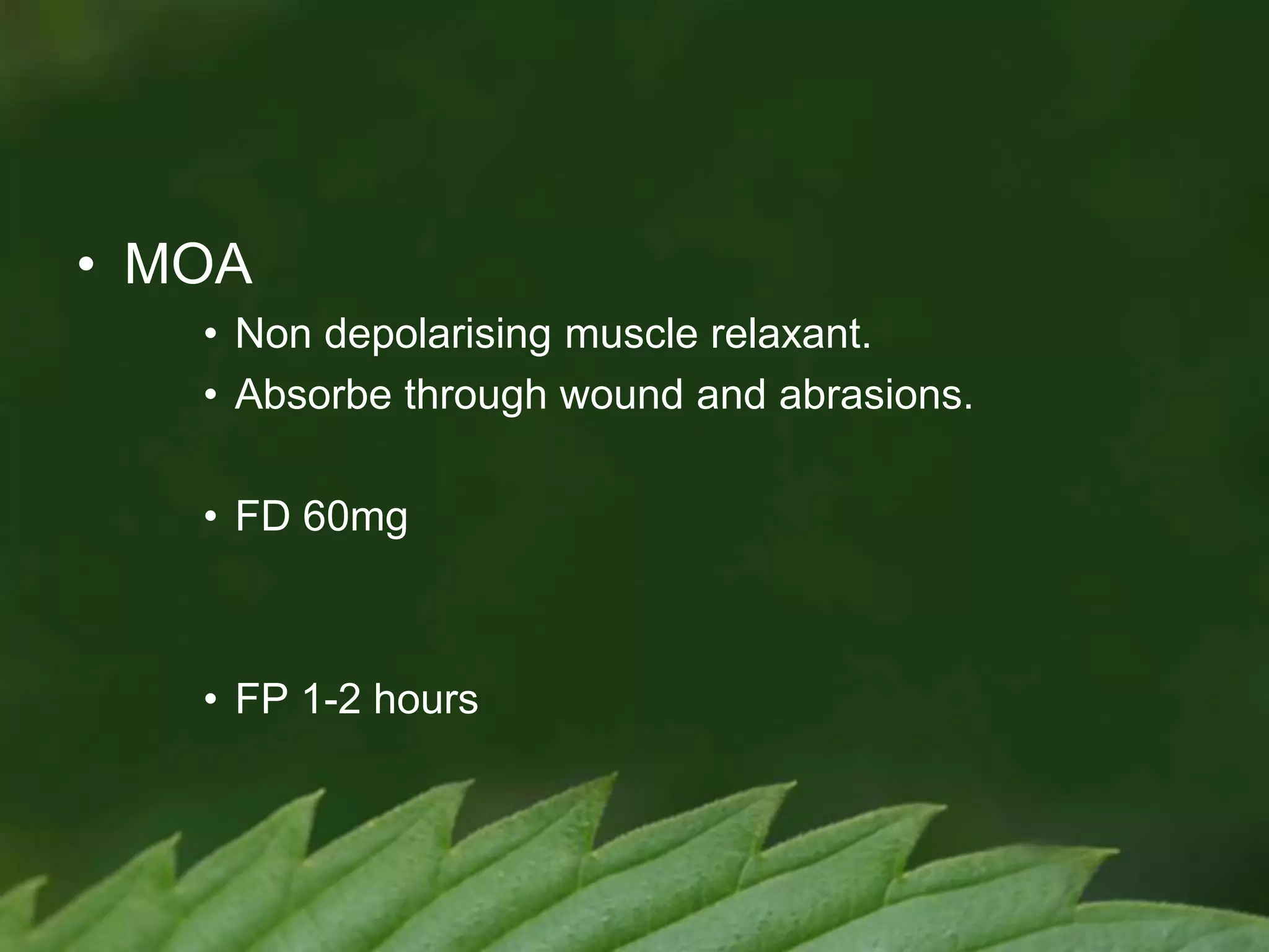 Spinal poisons | PPTX