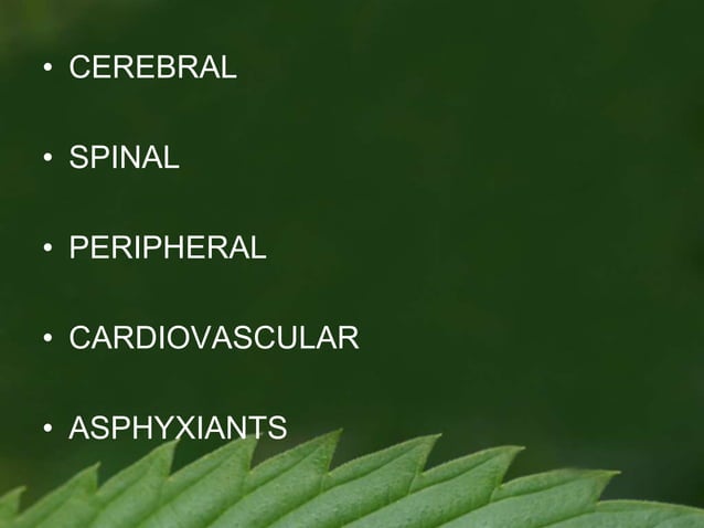 Spinal poisons | PPTX | Chemistry | Science