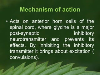Spinal poisons | PPTX