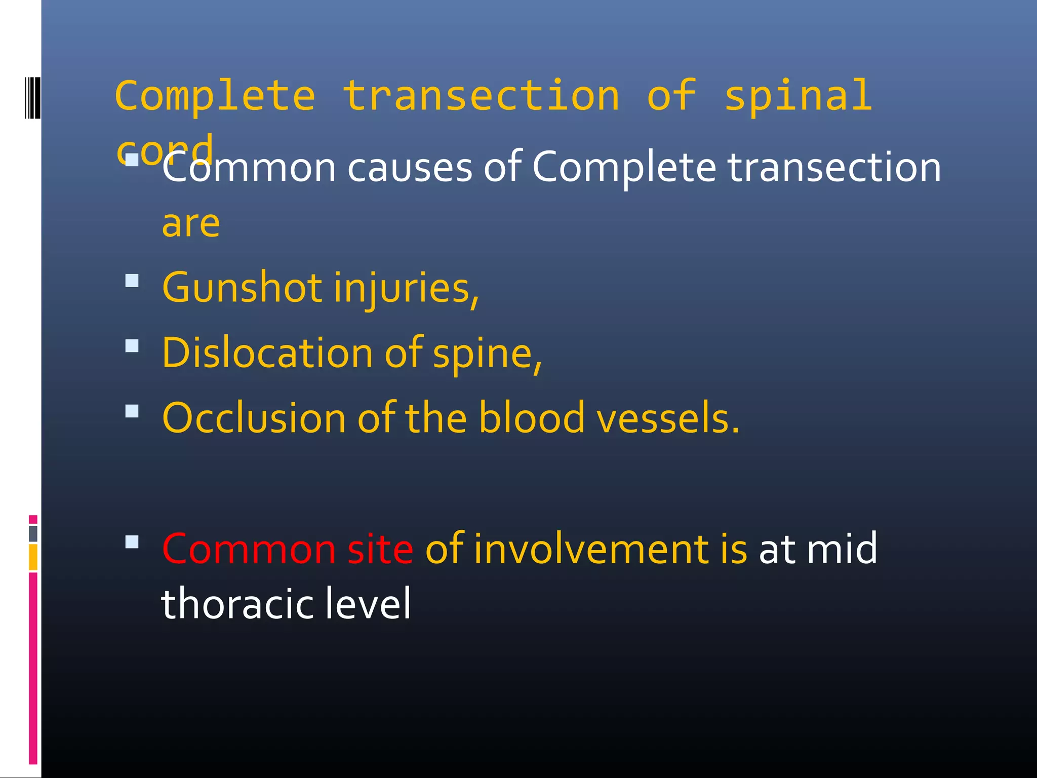 Spinal shock Physiology | PPT