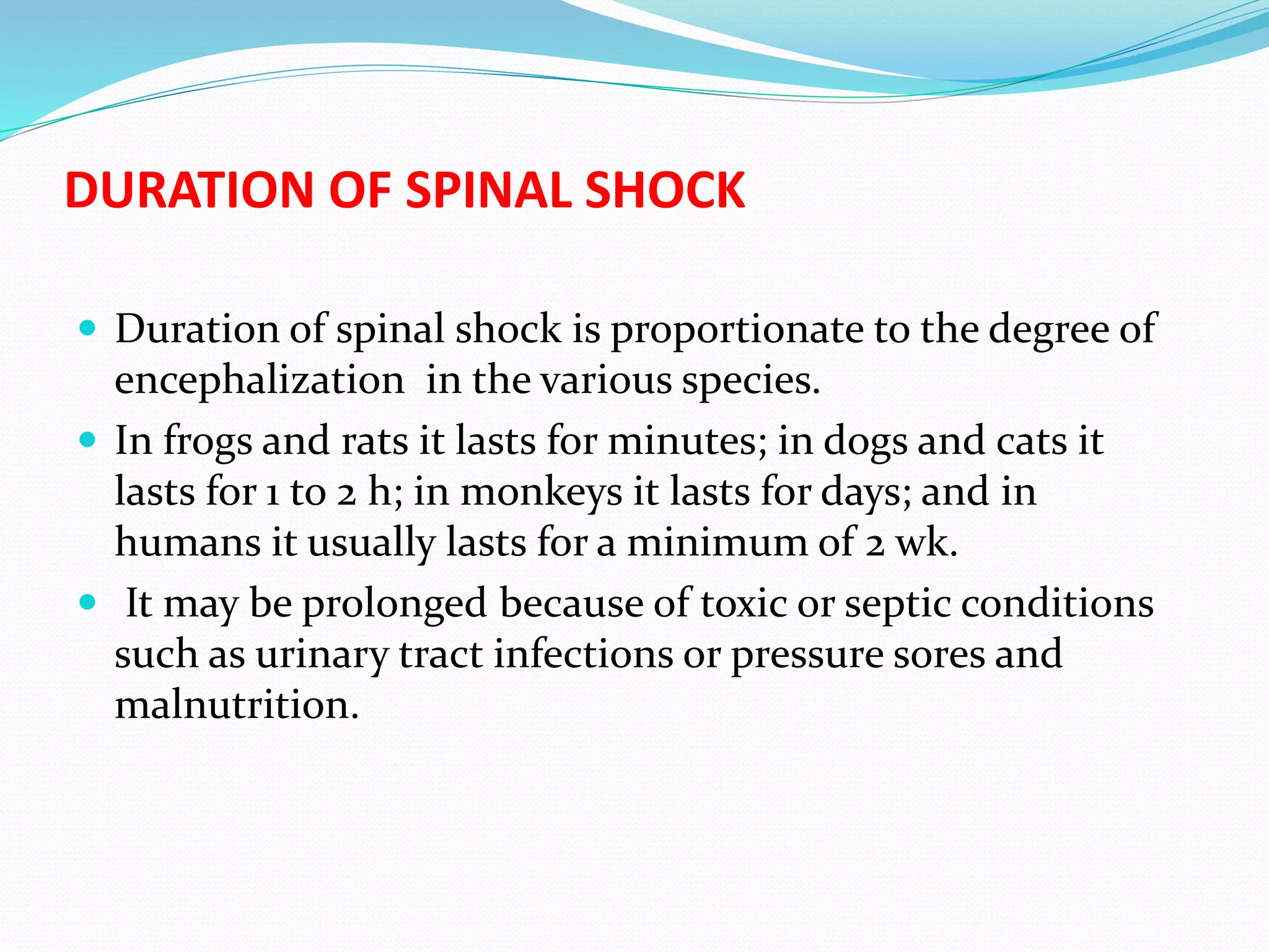 Spinal shock | PPTX