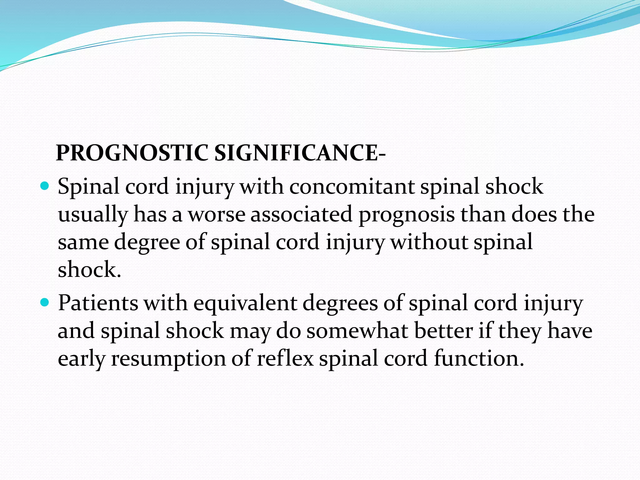 Spinal shock | PPTX