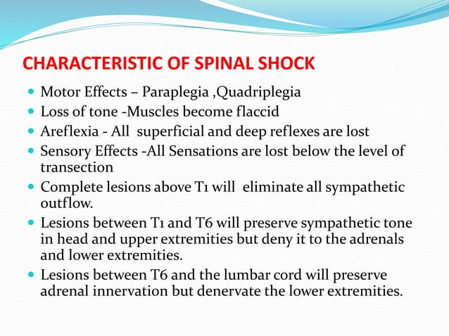 Spinal shock | PPTX | Brain and Nervous System Disorders | Diseases and ...