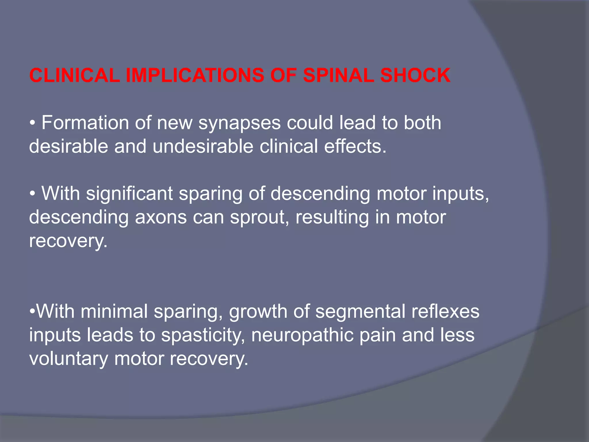 Spinal shock | PPTX