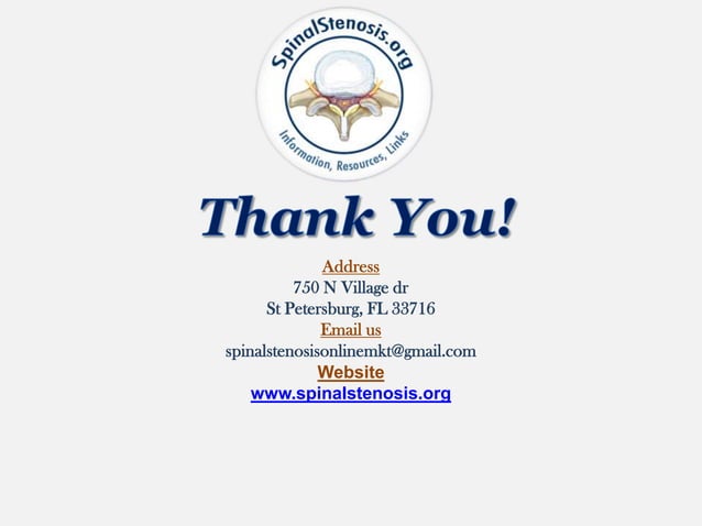 Cervical Spinal Stenosis Treatment | PPT