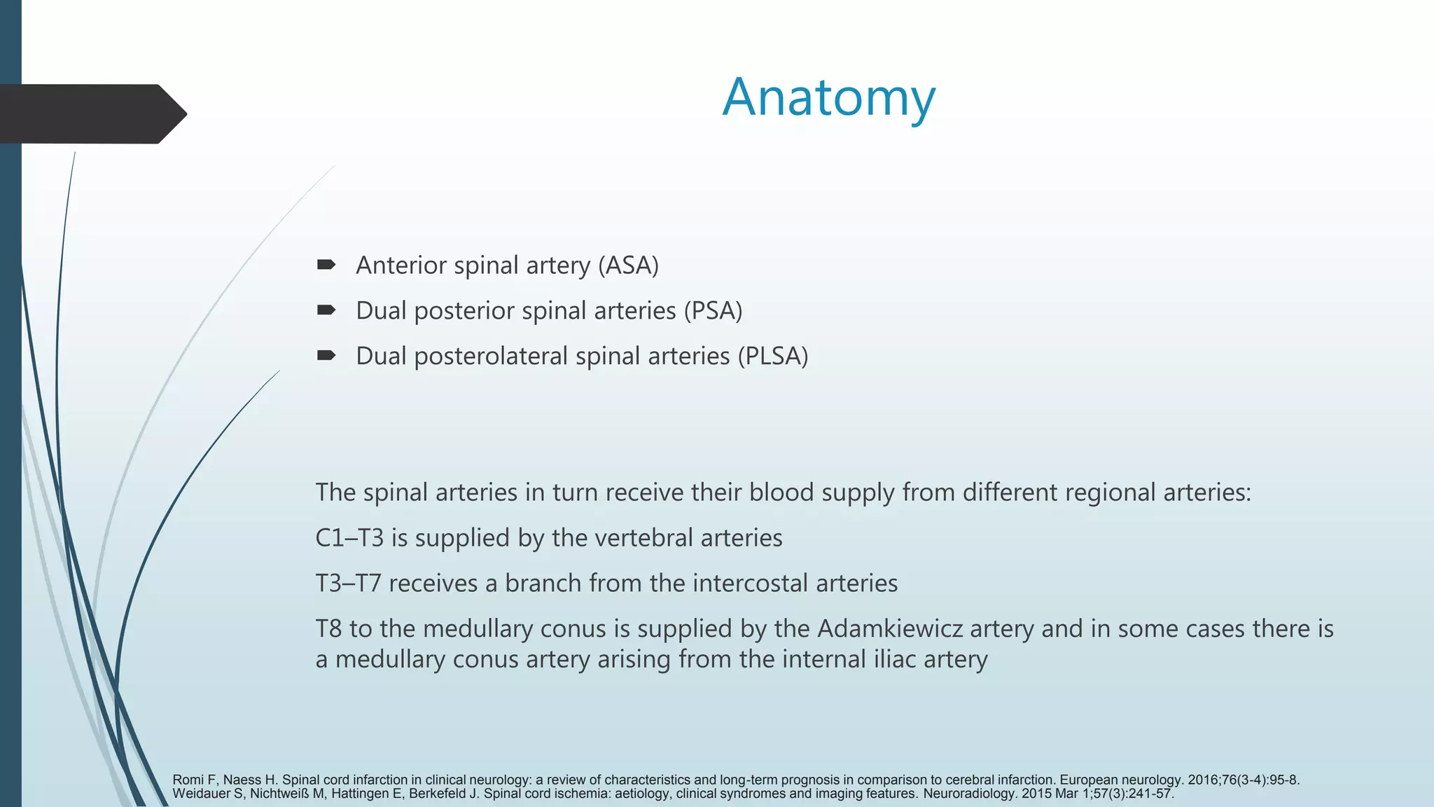 Spinal stroke | PPTX | Brain and Nervous System Disorders | Diseases ...