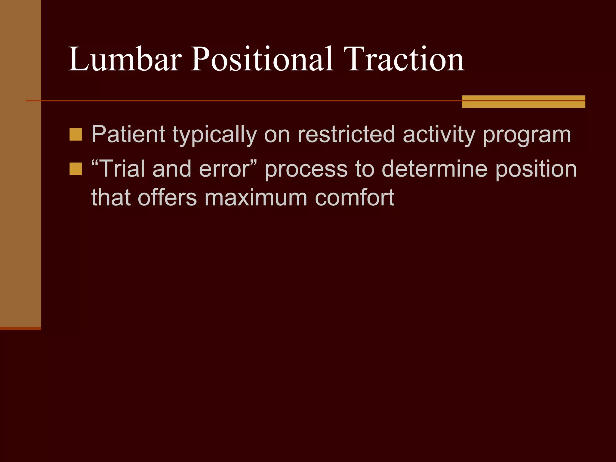 Spinal traction 1 | PPT