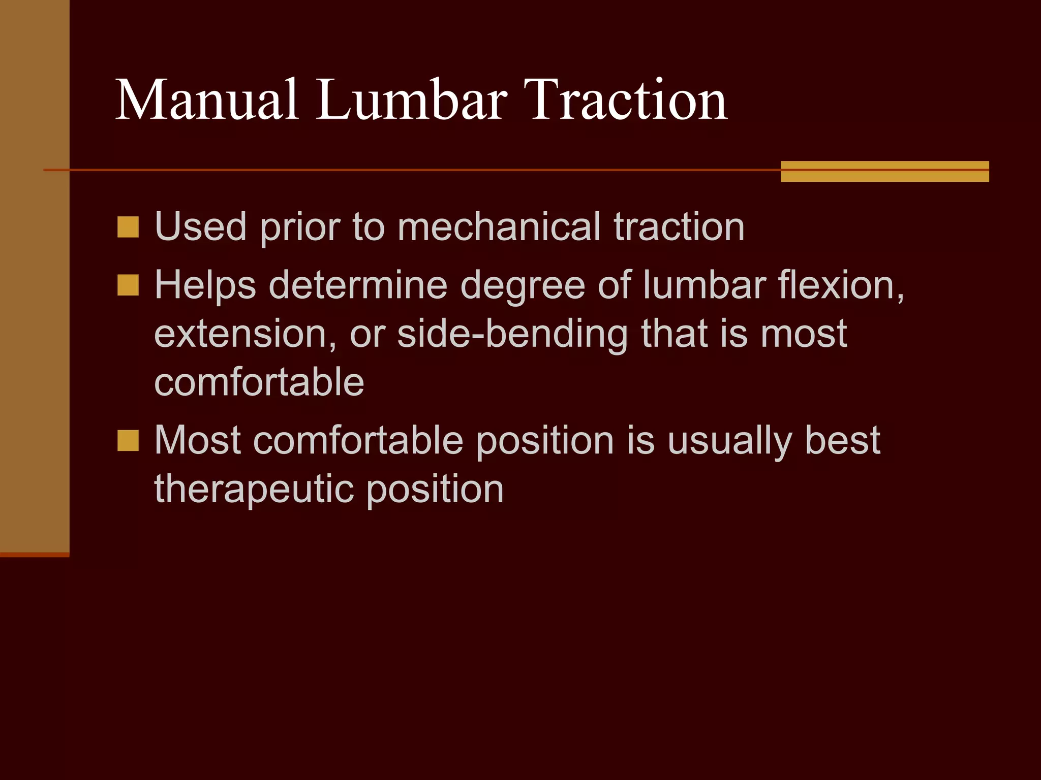 Spinal traction 1 | PPT