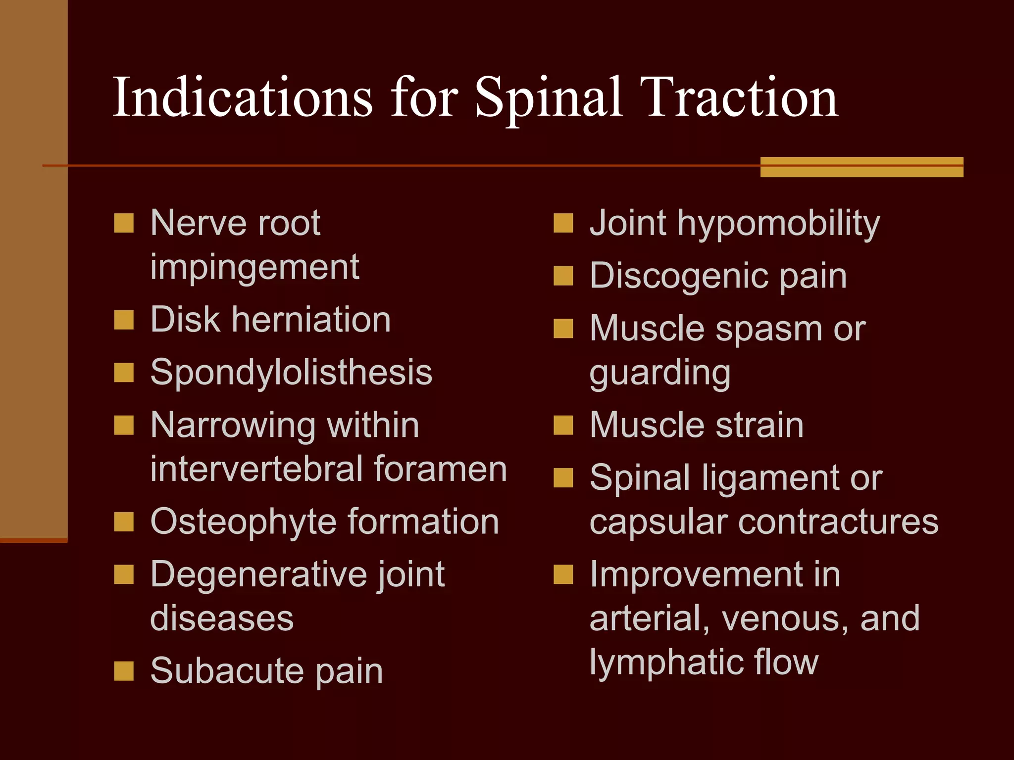 Spinal traction 1 | PPT