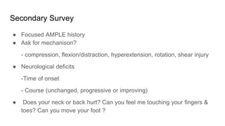 SPINAL TRAUMA ITS ANATOMY AND EMERGENCY MANAGEMENT OF | PPTX