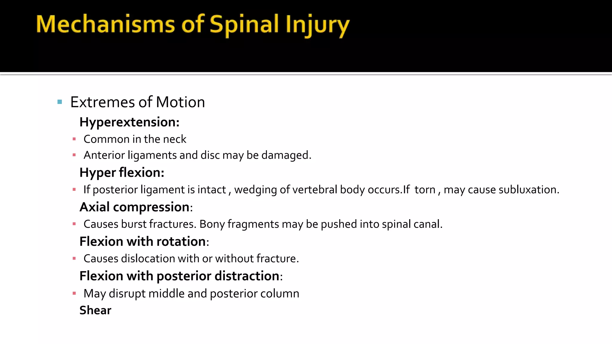Spinal trauma wo anatomy | PPTX