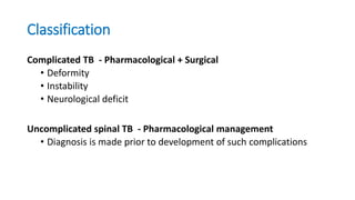 Spinal Tuberculosis: Current Concepts Dr. rajasekaran | PPTX