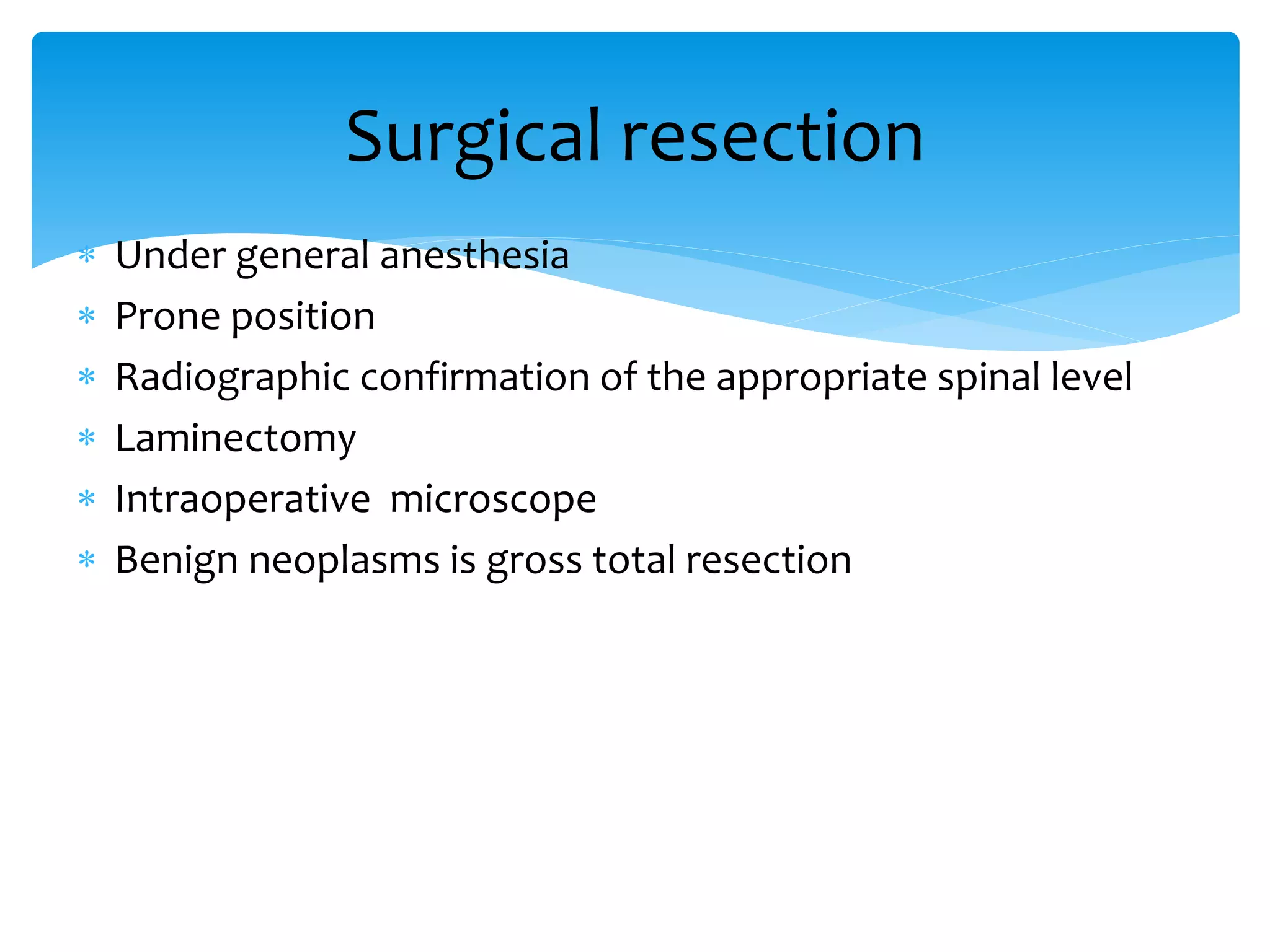 Spinal Tumors: approach and management | PPTX