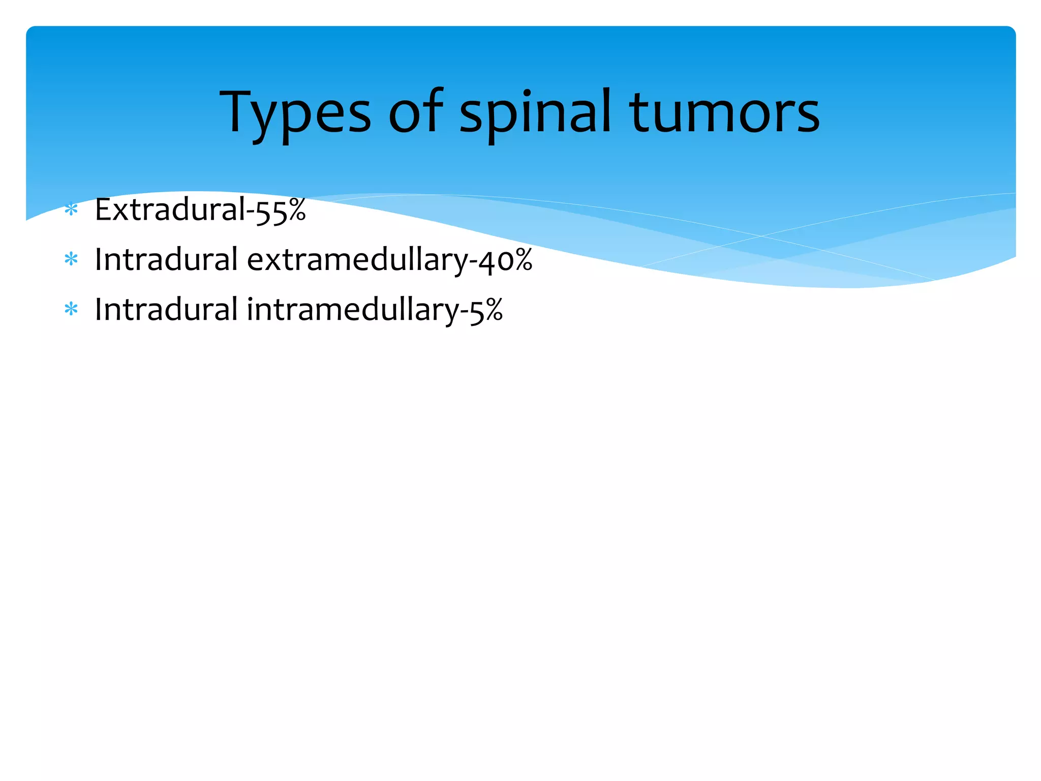 Spinal Tumors: approach and management | PPTX