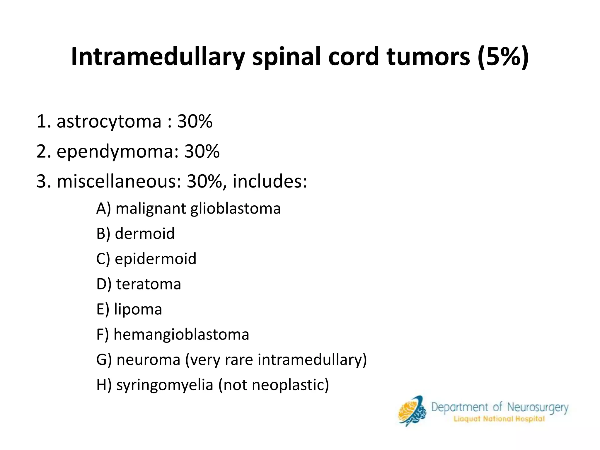 Spinal tumors | PPTX