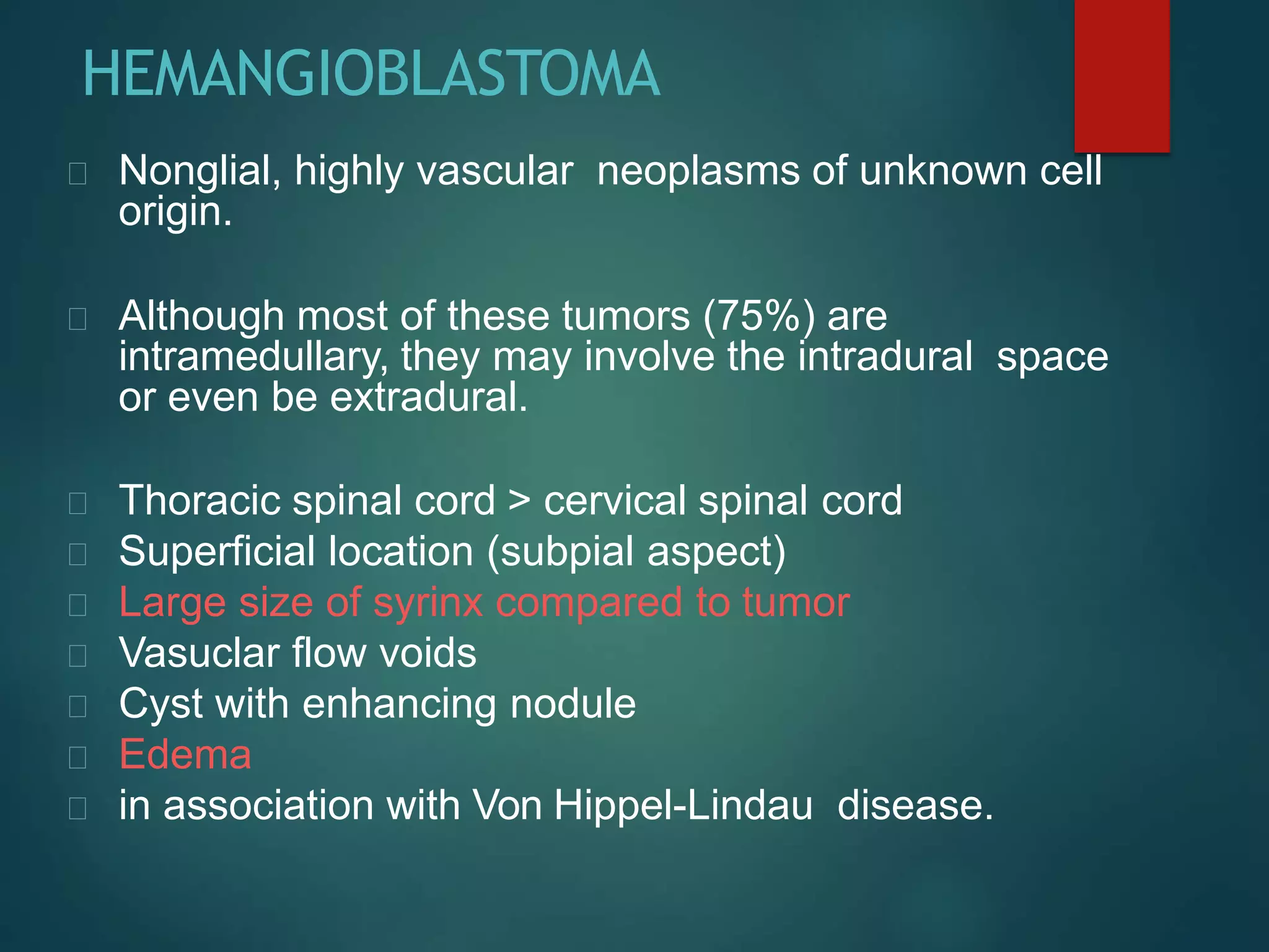 IMAGING OF SPINAL TUMORS | PPTX